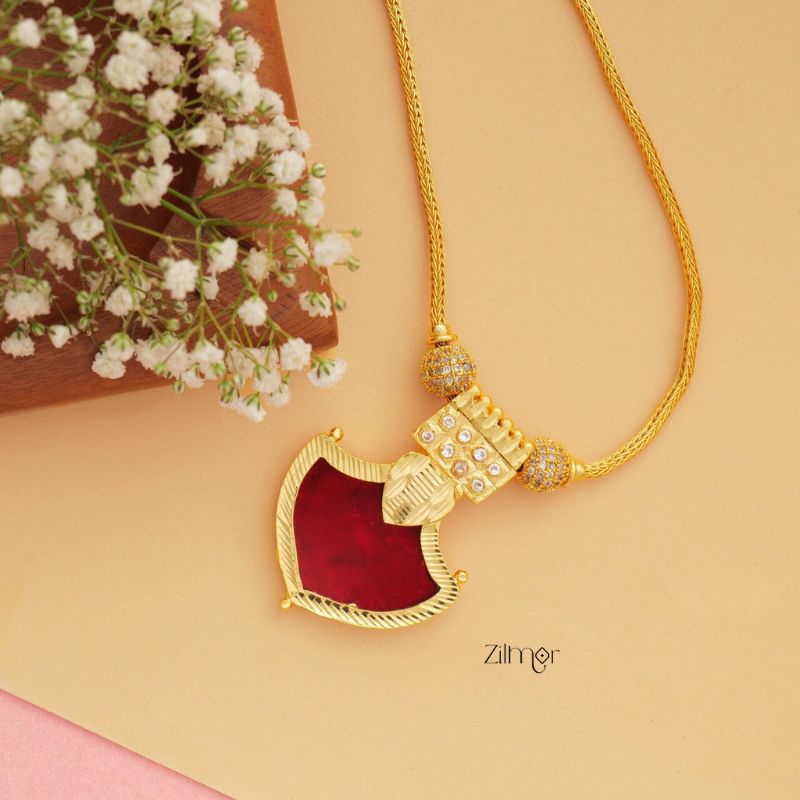 Gold Tone Palakka Necklace color option SG10059 Zilmor