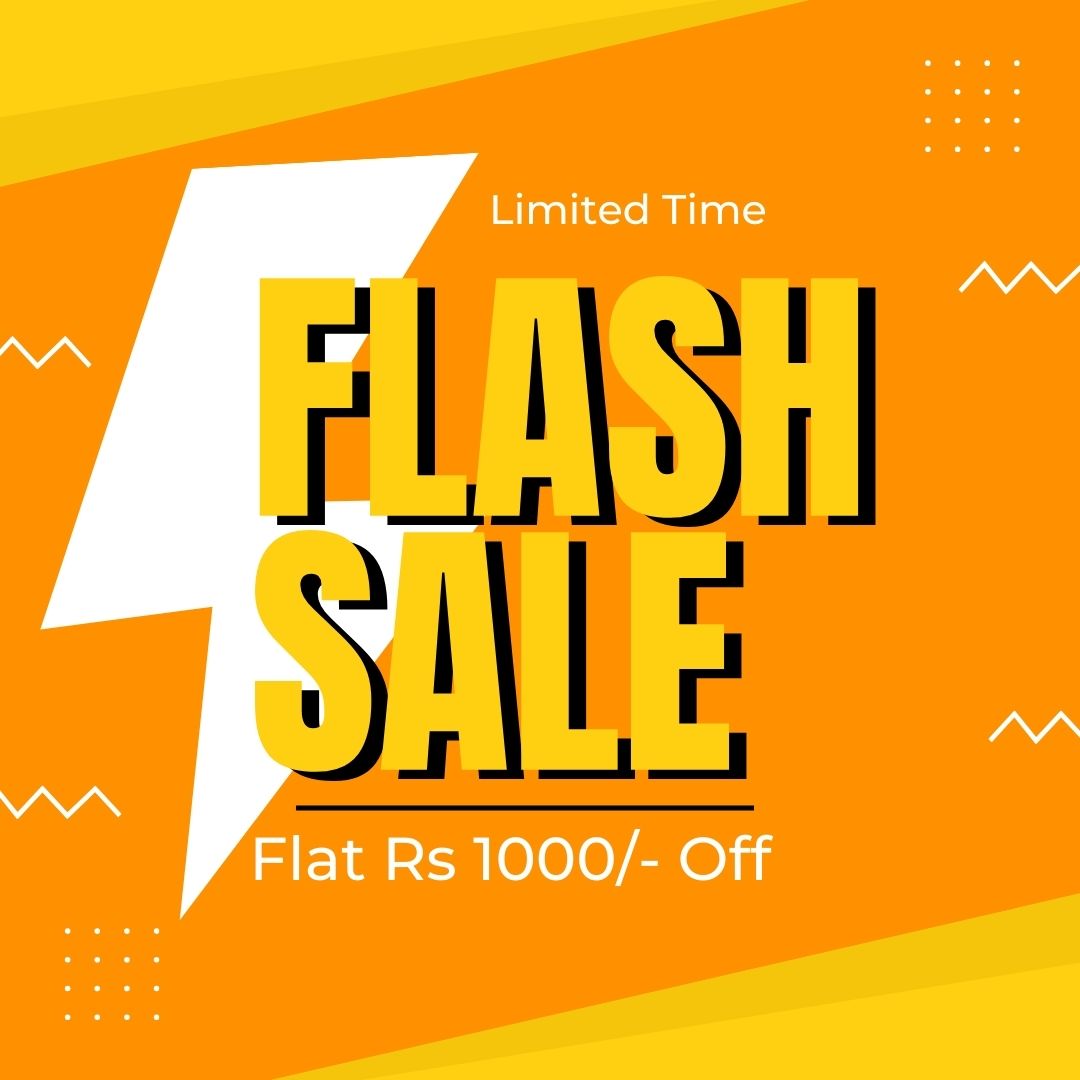Flash Discount Sale: 1000 Rs Off On Products at Zilmor