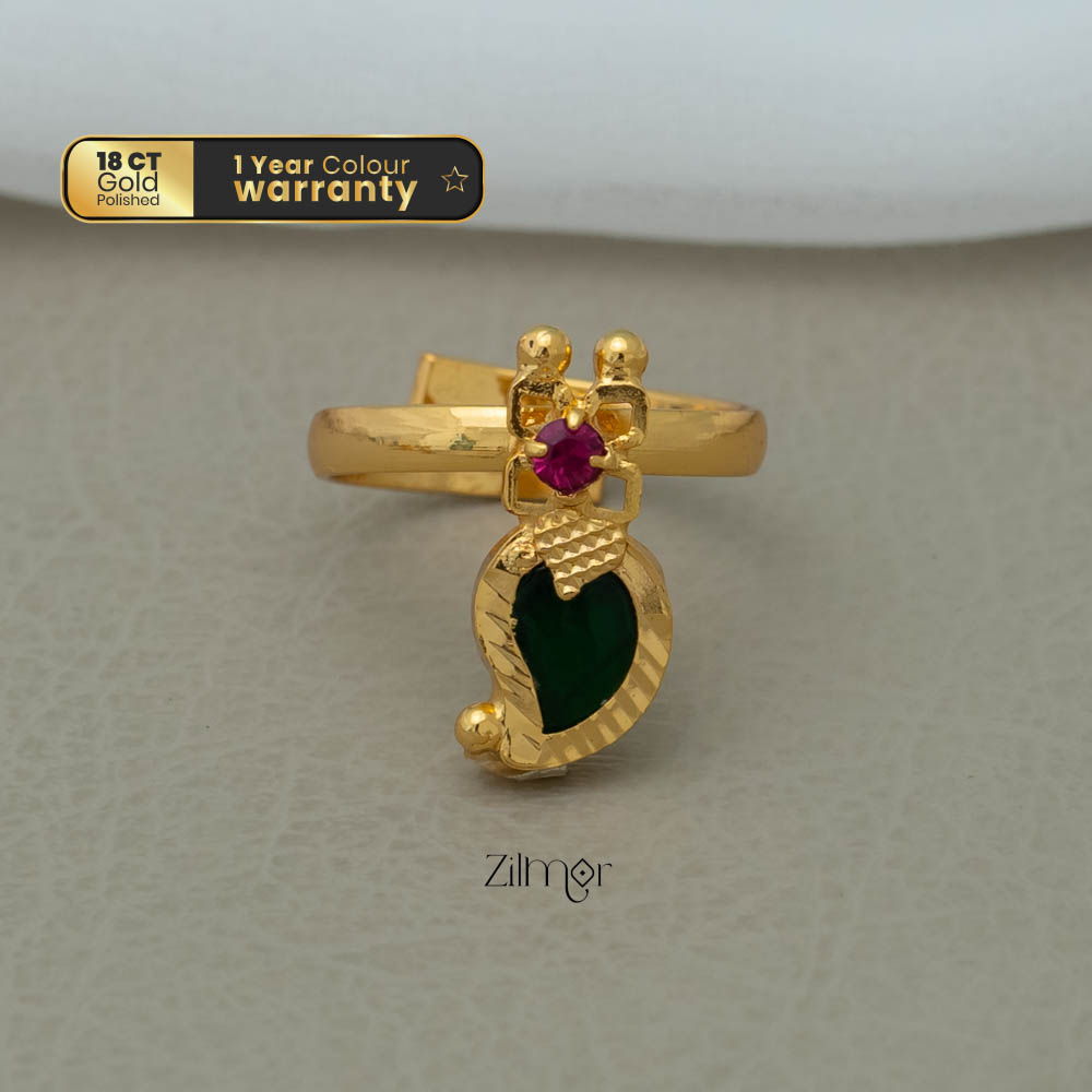 PP101105 - Gold Plated Adjustable Mango Ring – Zilmor